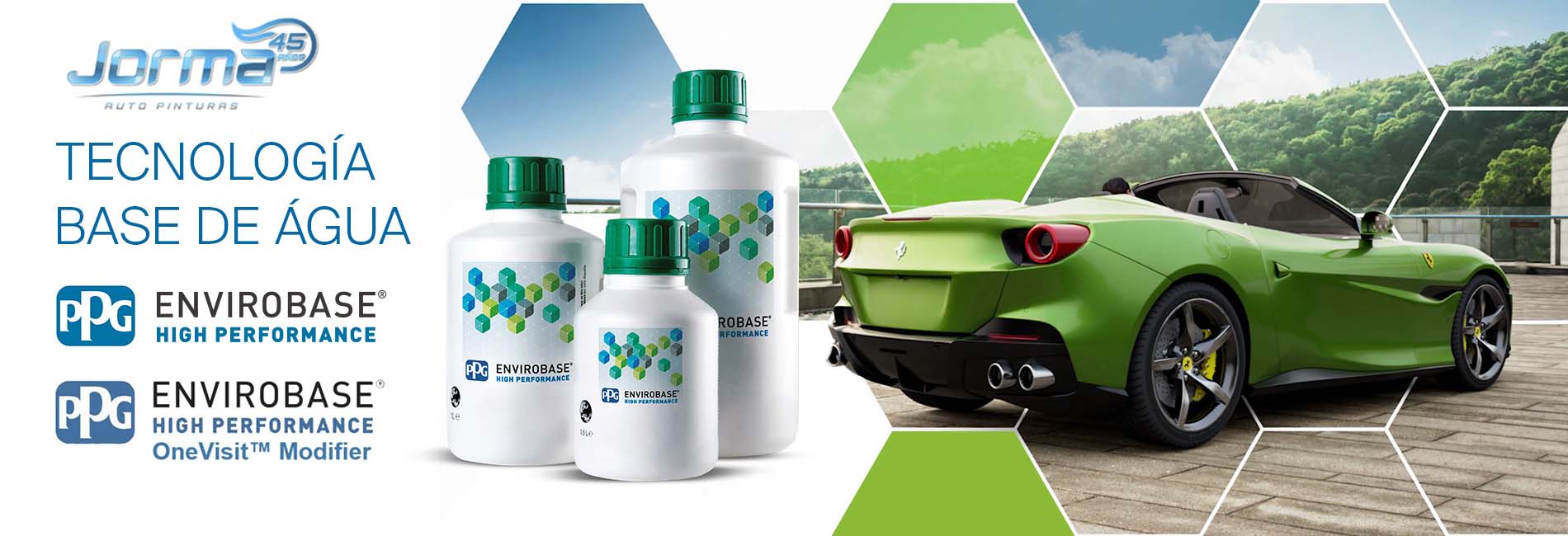 ENVIROBASE HP: SISTEMA BASE AGUA PPG | Autopinturas Jorma